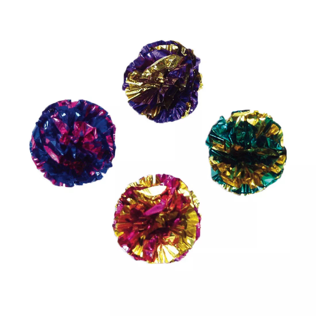 TURBO MYLAR CRINKLE BALLS ASSOSRTED COLOURS – Pawesome Adventure and Sport